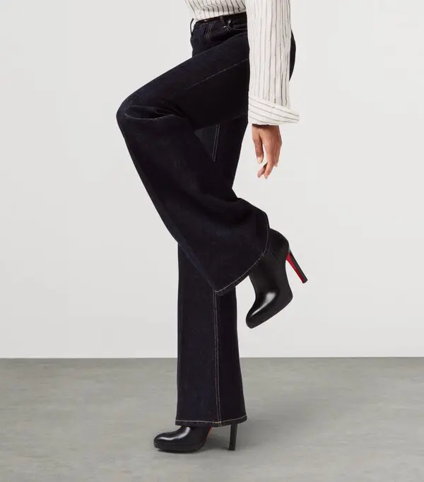 CHRISTIAN LOUBOUTIN Fannylove Booty 120 Leather Boots