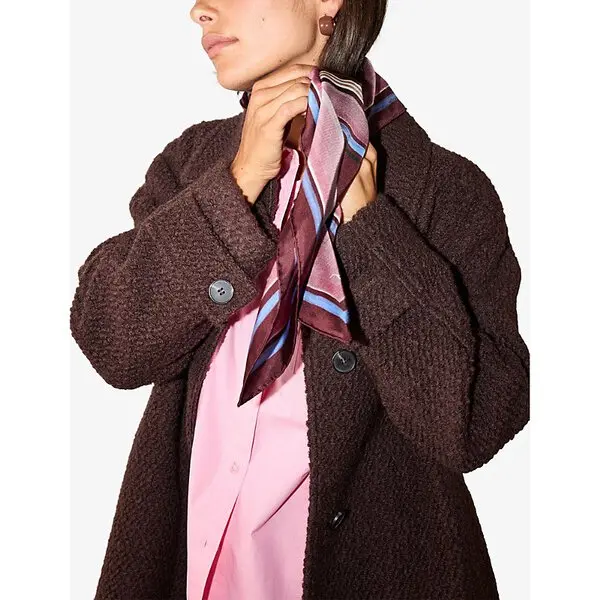 Whistles Boucle Wool-blend Coat