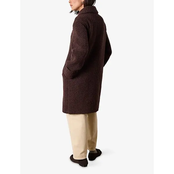 Whistles Boucle Wool-blend Coat