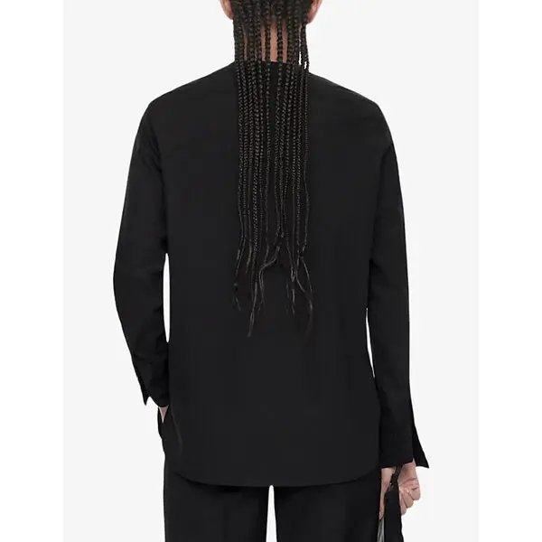 ALLSAINTS Amara Ruffle-trim Cotton-blend Shirt
