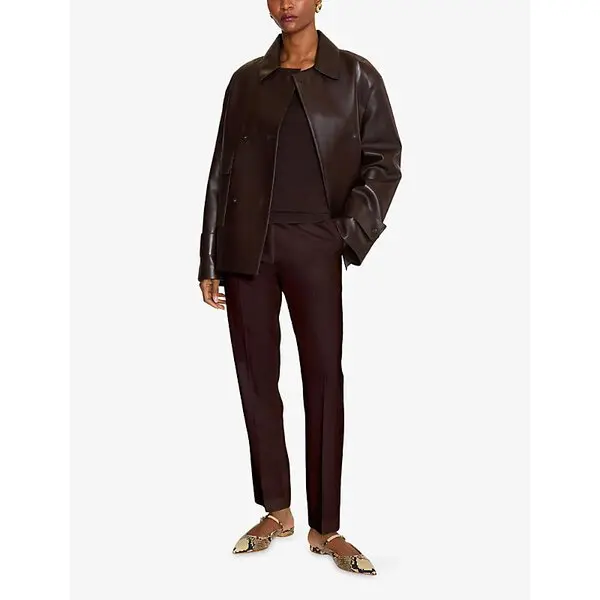 JOSEPH Coleman Slim-fit Stretch-woven Trousers
