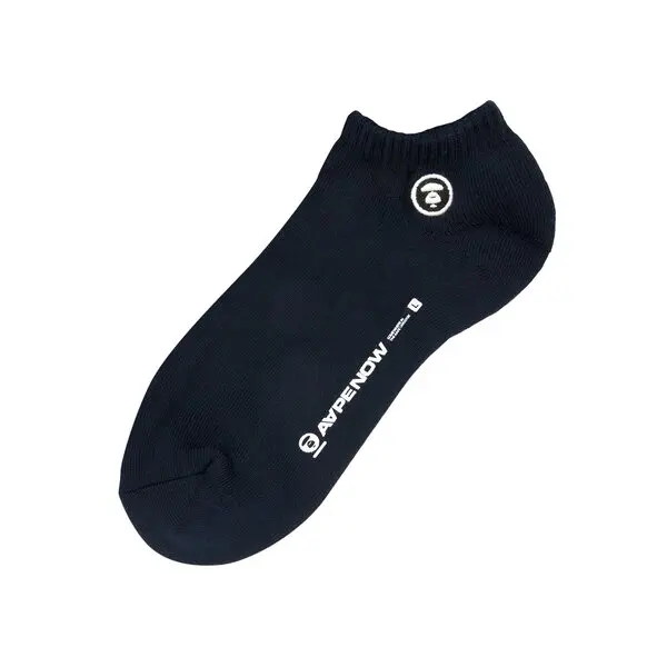 AAPE Moonface Embroidered Ankle Socks 'navy