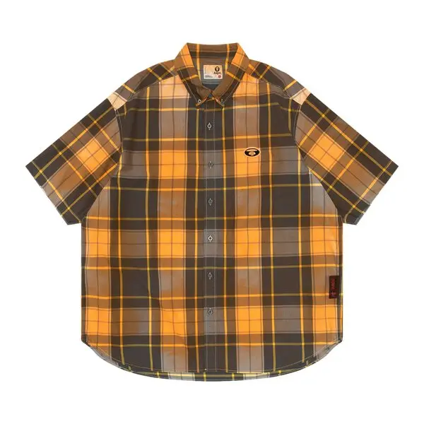 AAPE Moonface Check Shirt /yellow