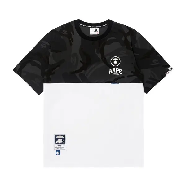 AAPE Moonface Patch Panelled Tee /multi