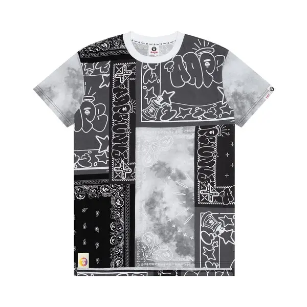 AAPE Moonface Bandana Printed Tee