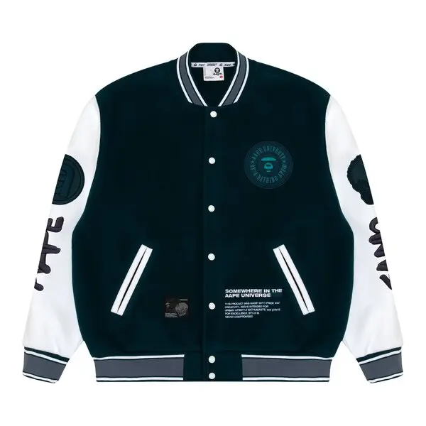 AAPE Moonface Embroidered Jacket /navy