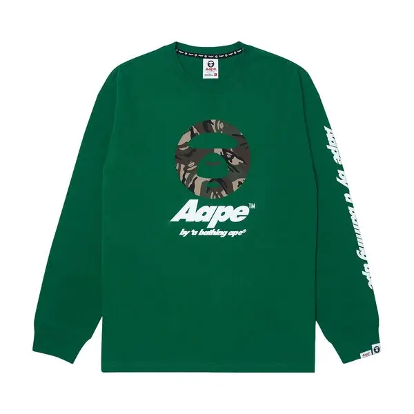 AAPE Moonface Camo Long-sleeve Tee
