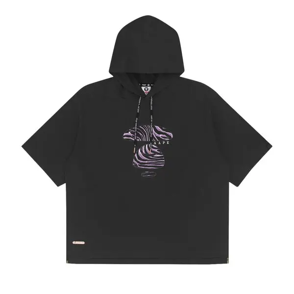 AAPE Moonface Hooded Tee /dark