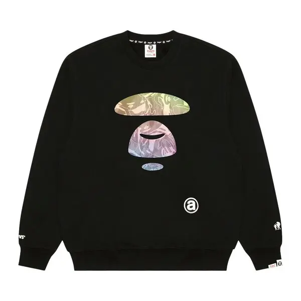 AAPE Moonface Camo Printed Sweatshirt