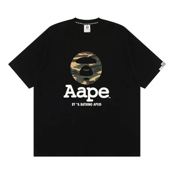 AAPE Unvs Moonface Graphic Tee /green