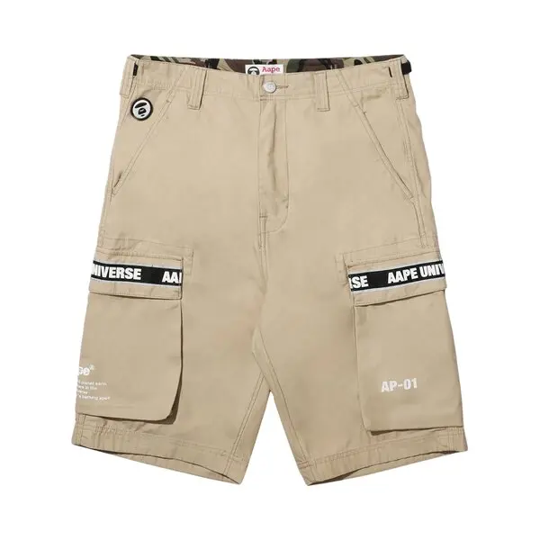 AAPE Camo Patch Pocket Shorts 'beige/light