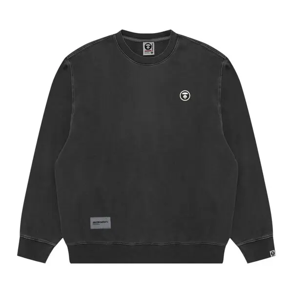 AAPE Now Moonface Crew Neck Sweatshirt /light