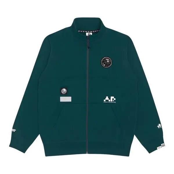 AAPE Logo Zip-up Sweater /blue