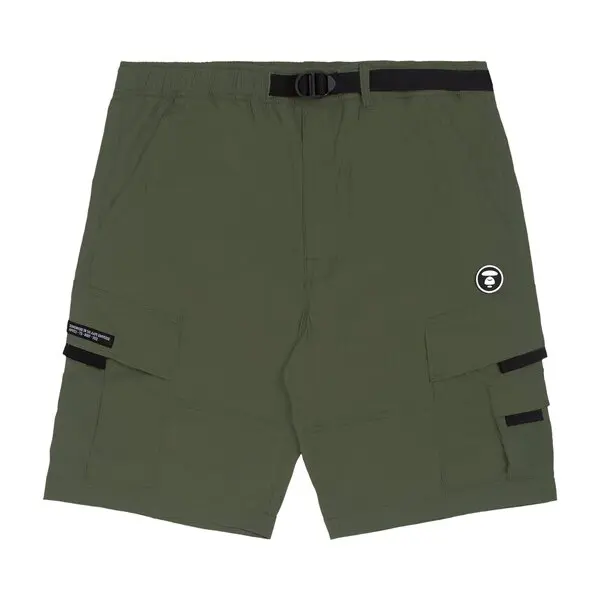 AAPE Moonface Belted Cargo Shorts 'khaki/dark - Tan