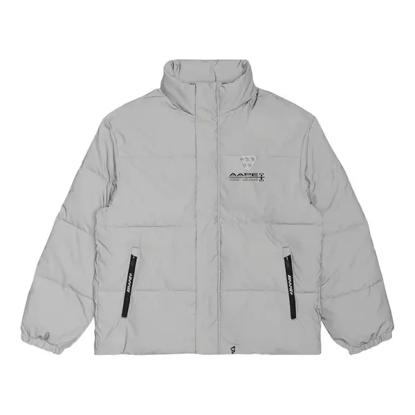 AAPE Moonface Patch Padded Jacket /green