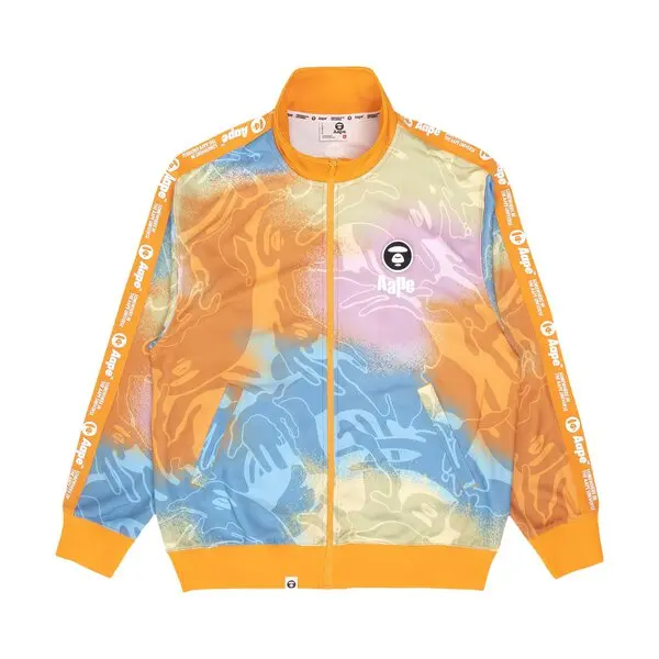 AAPE Moonface Camo Patterned Track Jacket 'multi