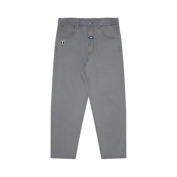 AAPE Moonface Patch Relaxed Denim Pants /light