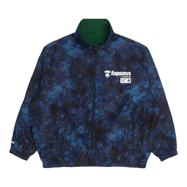 AAPE Moonface Reversible Zip Jacket 'navy
