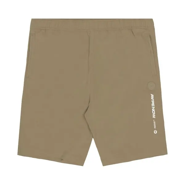 AAPE Moonface Patch Track Shorts 'beige/dark - Tan