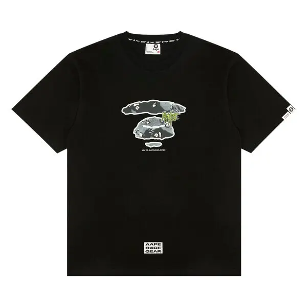 AAPE Camo Moonface Logo Tee