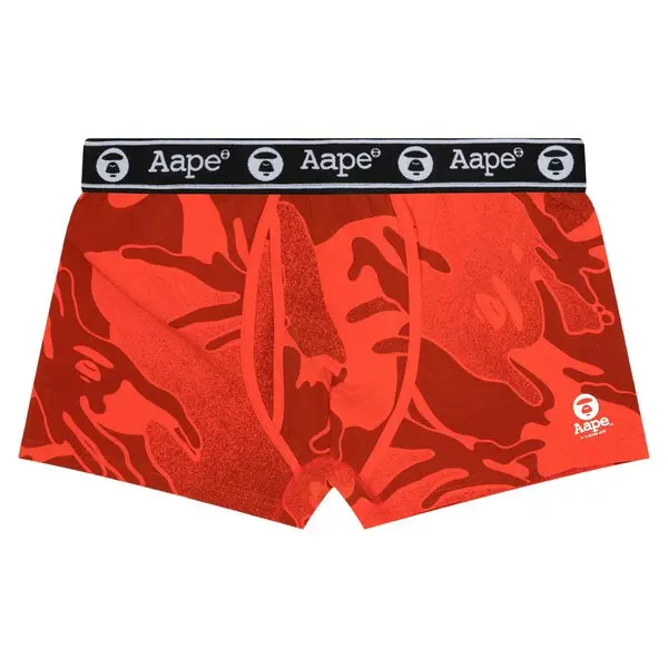AAPE Moonface Logo Camo Boxer Briefs /dark