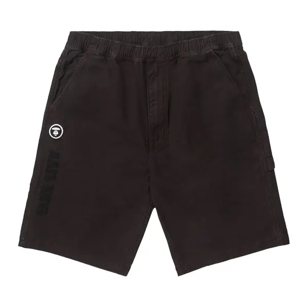 AAPE Moonface Embroidered Carpenter Shorts /light