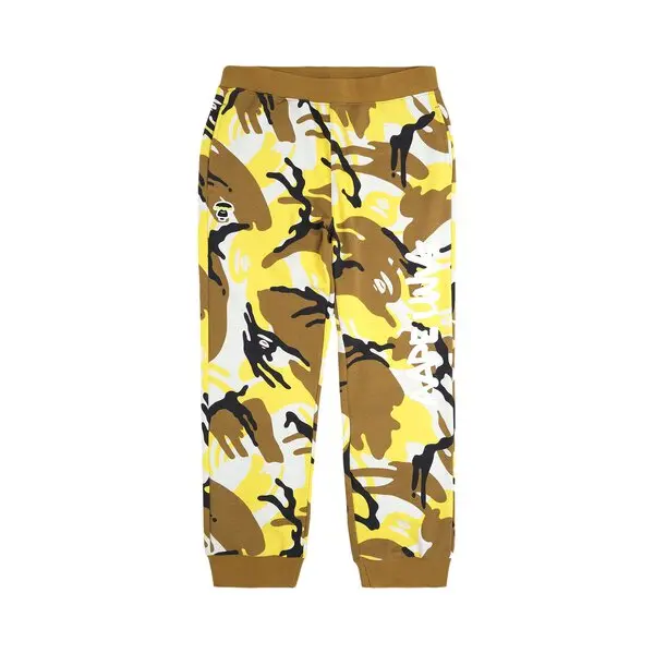 AAPE Moonface Camo Patterned Sweatpants /beige