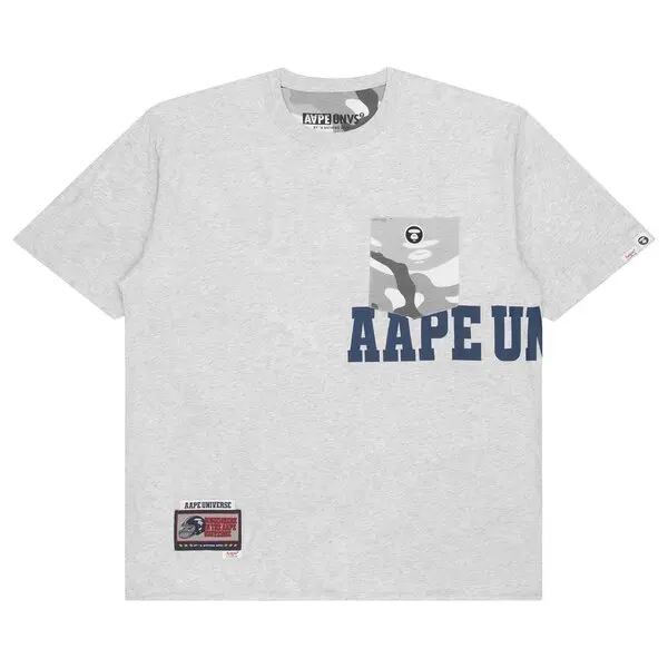 AAPE Moonface Chest Pocket Tee /heather
