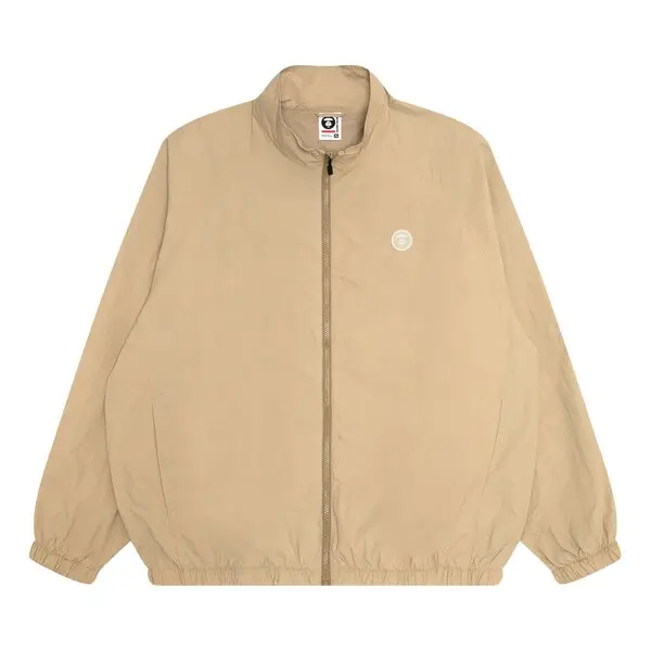 AAPE Now Moonface Logo Windbreaker Jacket 'beige/light