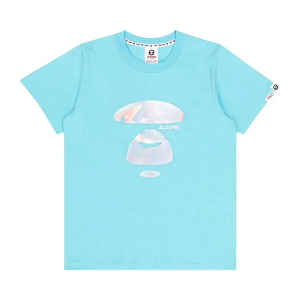 AAPE Moonface Hologram Printed Tee