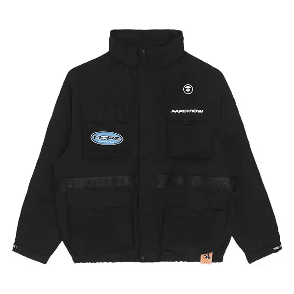 AAPE Moonface Multipocket Hooded Reversible Jacket