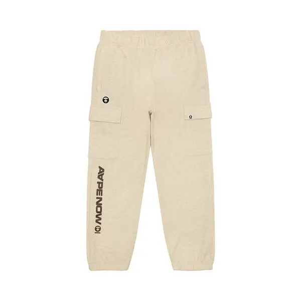 AAPE Now Moonface Sweat Pants 'beige/heather