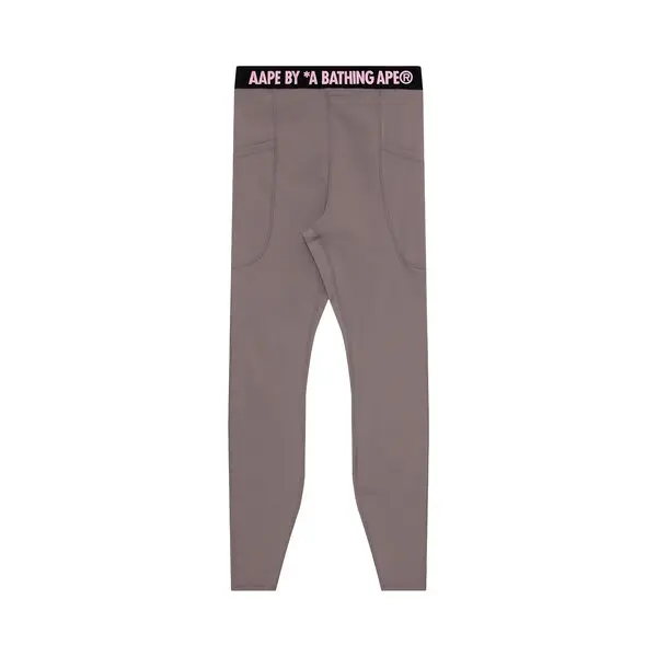 AAPE Moonface Printed Leggings 'beige