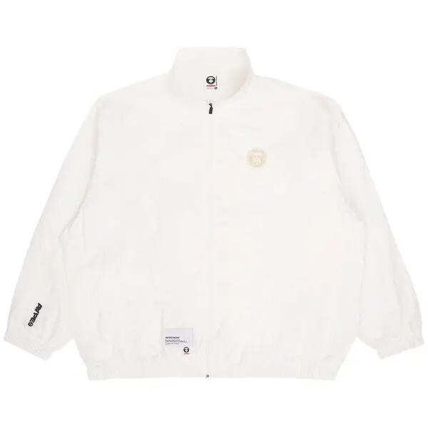 AAPE Moonface Patch Lightweight Zip Jacket 'ivory