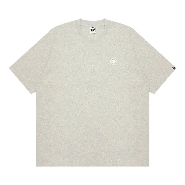 AAPE Now Moonface Logo Short Sleeve Tee /heather