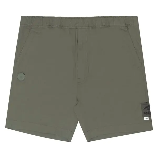 AAPE Moonface Track Shorts 'khaki/dark