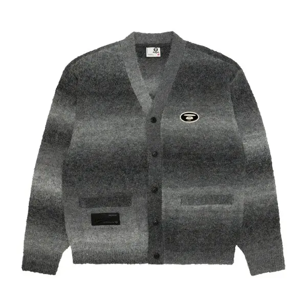 AAPE Moonface Button Down Cardigan /grey