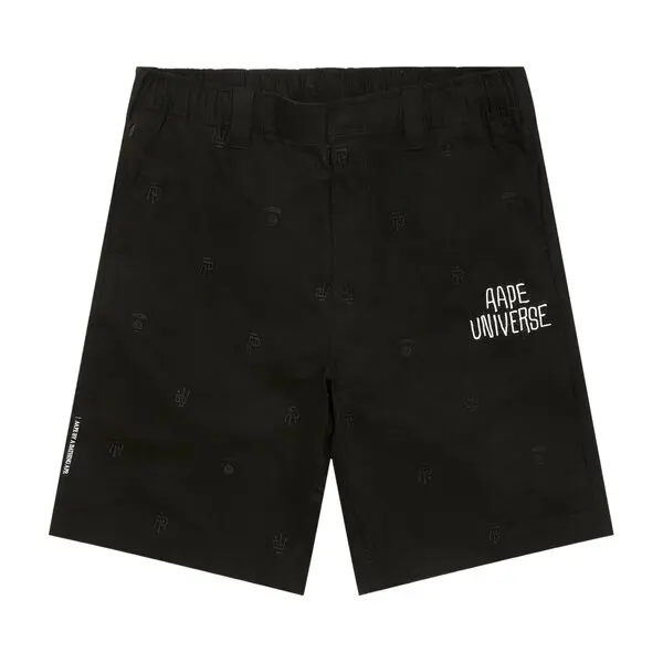 AAPE Unvs Moonface Logo Shorts