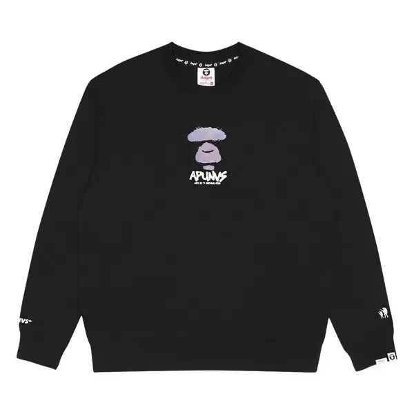 AAPE Moonface Tie-dye Drip Graphic Sweatshirt
