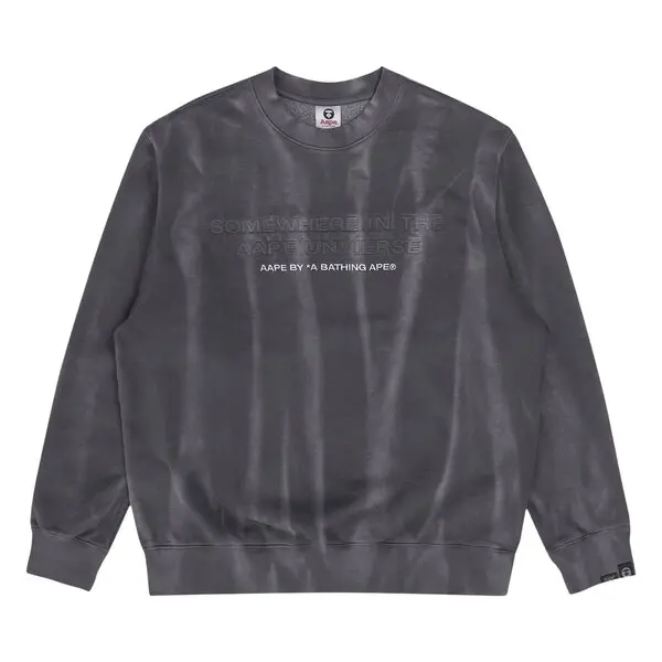 AAPE Embroidered Tie-dye Sweatshirt /black
