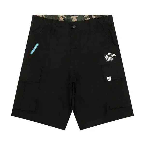 AAPE Moonface Logo Cargo Shorts