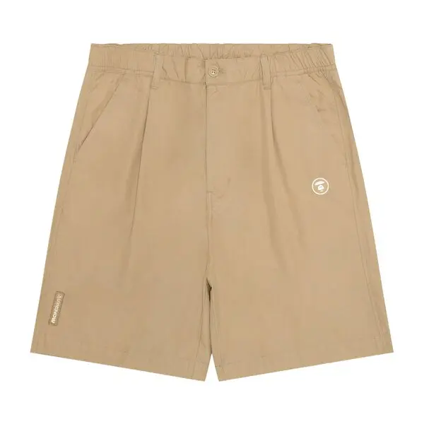 AAPE Now Moonface Logo Shorts 'beige