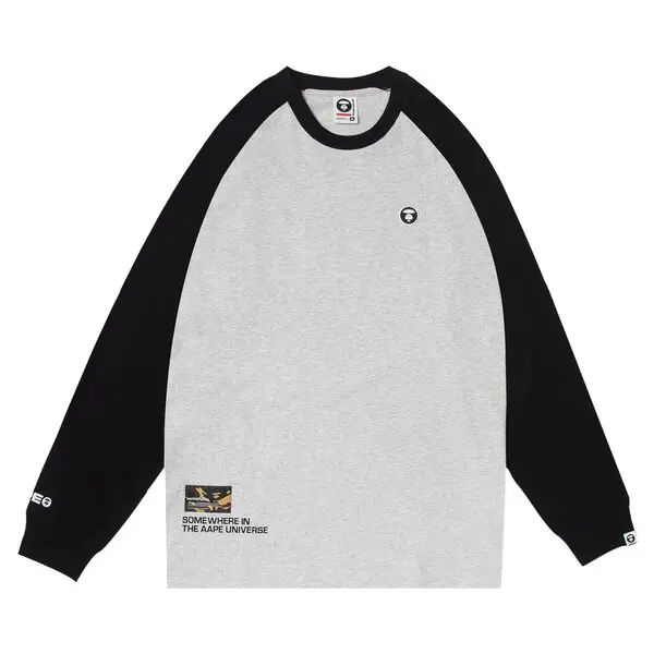 AAPE Moonface Raglan Long-sleeve Tee
