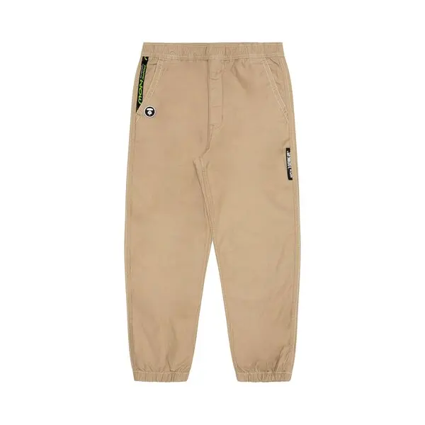 AAPE Moonface Tapered Relaxed Pants 'beige