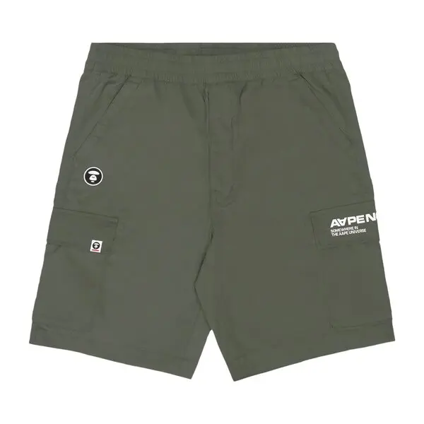 AAPE Moonface Relaxed Cargo Shorts 'khaki/grey