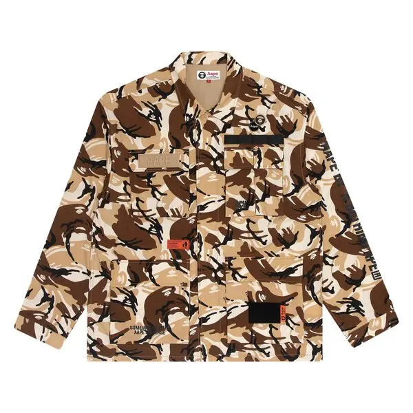 AAPE BY *A BATHING APE Somewhere Shirt 'beige/multi