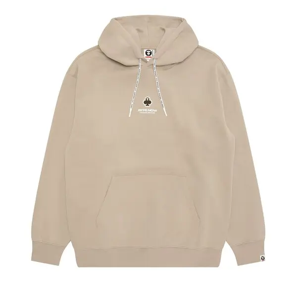 AAPE Now Clover Moonface Hoodie 'beige/grey
