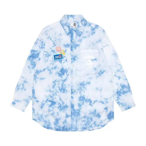 AAPE Moonface Relaxed Tie-dye Shirt