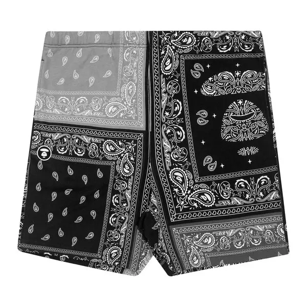 AAPE Moonface Bandana Shorts /white