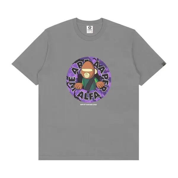 AAPE R Alfa Camo Graphic Tee /light